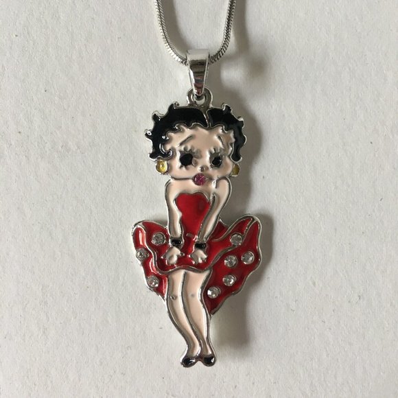 Betty Boop | Jewelry | Betty Boop Marilyn Monroe Style Pendant W Silver ...